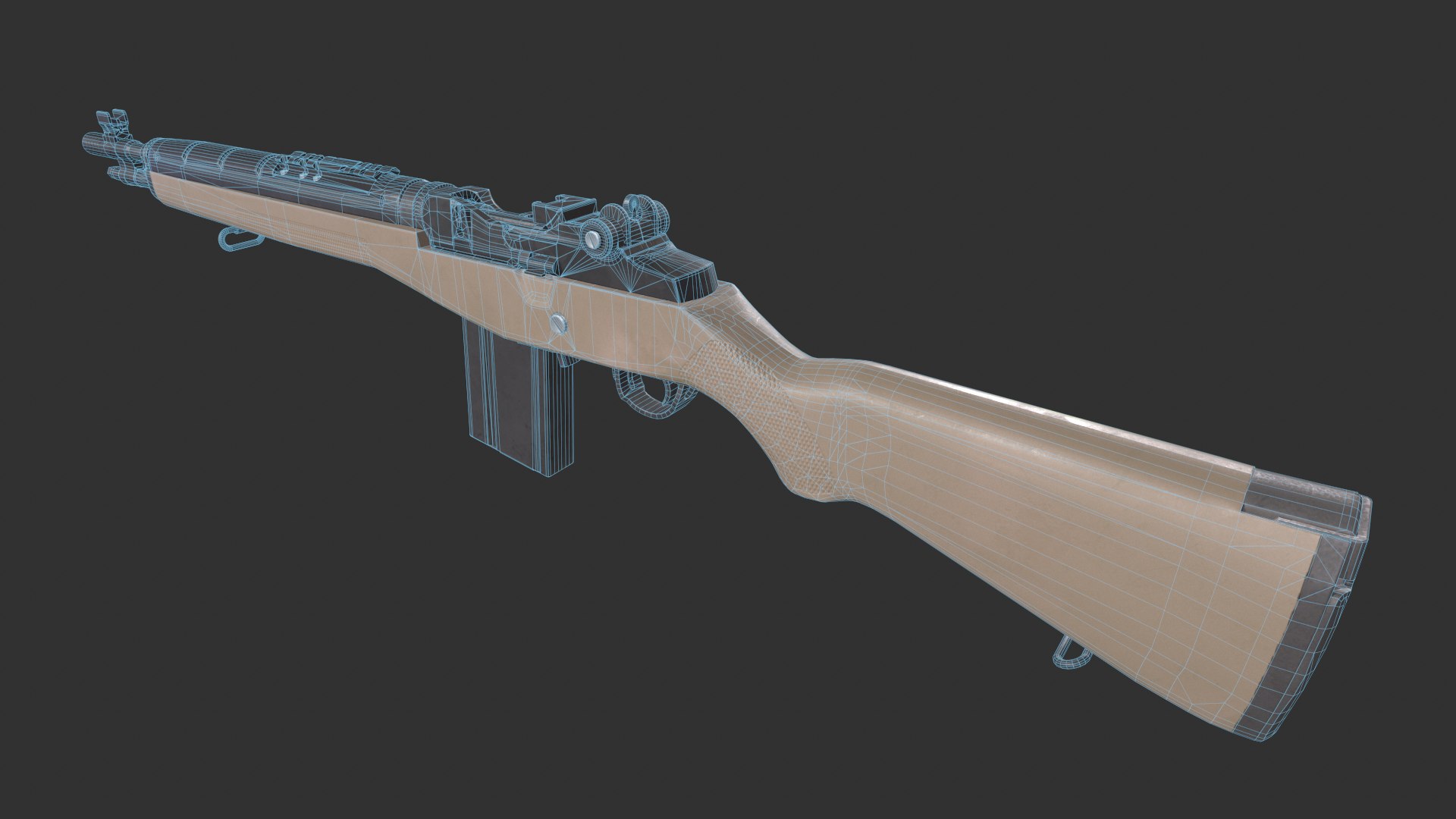 Springfield Armory M1A 3D model - TurboSquid 2000109