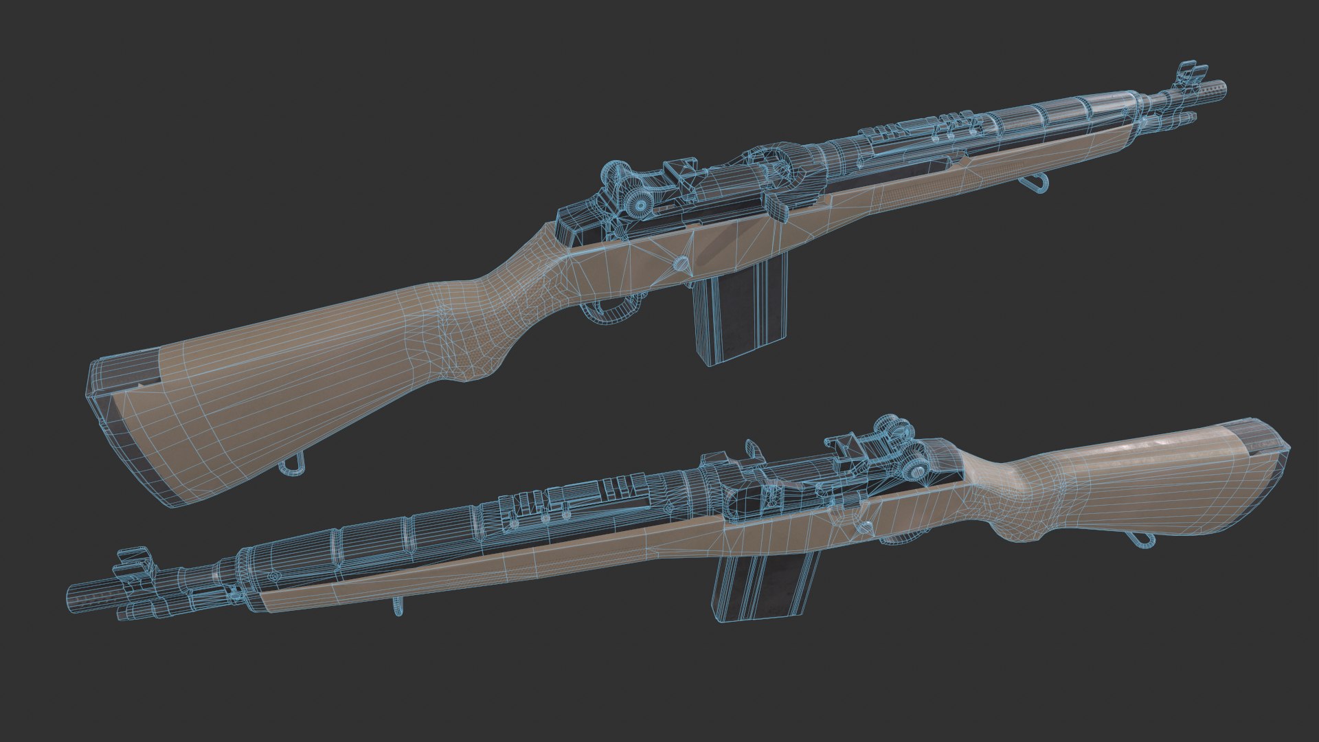 Springfield Armory M1A 3D model - TurboSquid 2000109