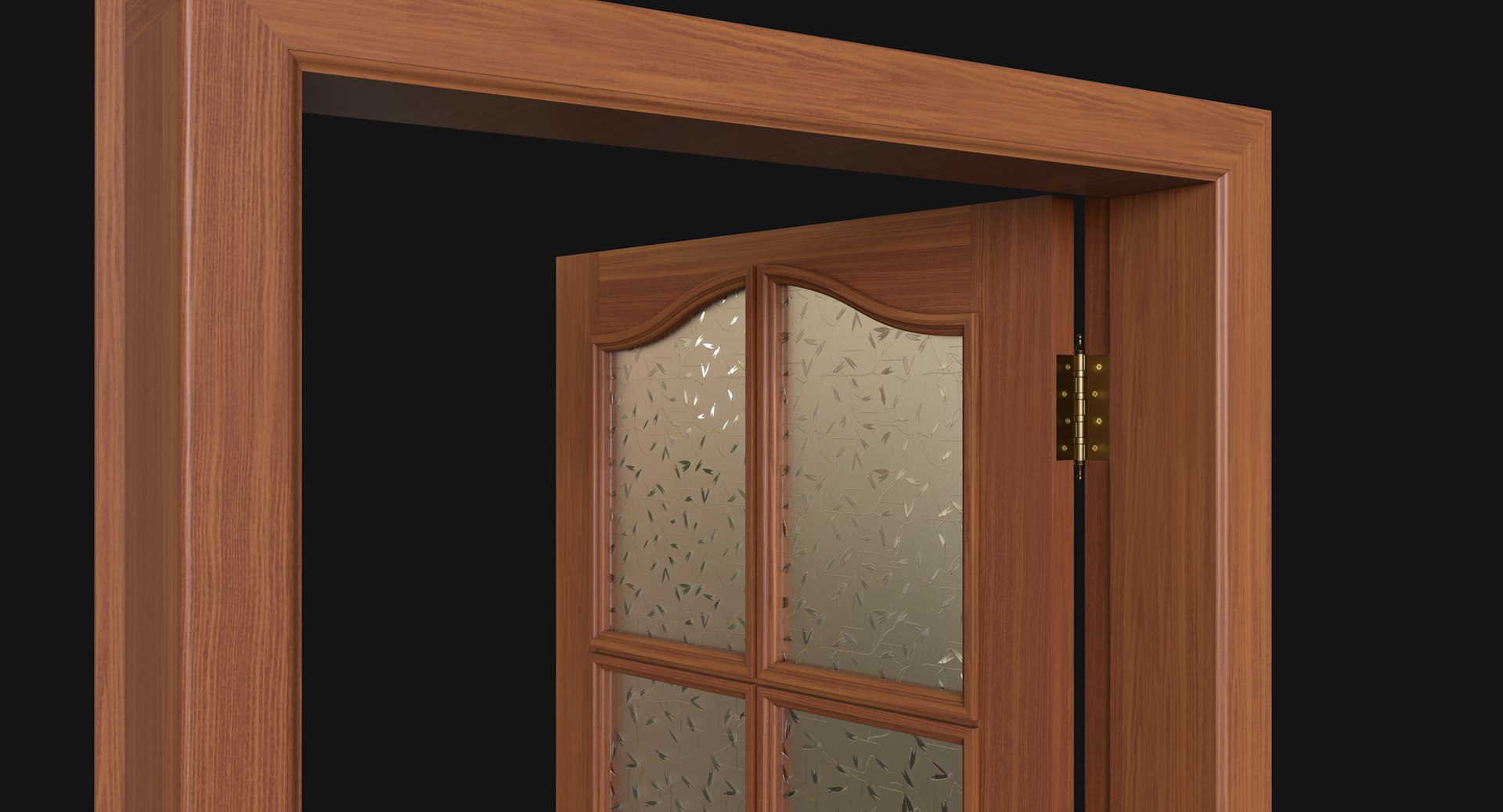 Realistic Wooden Door 3D - TurboSquid 1290313