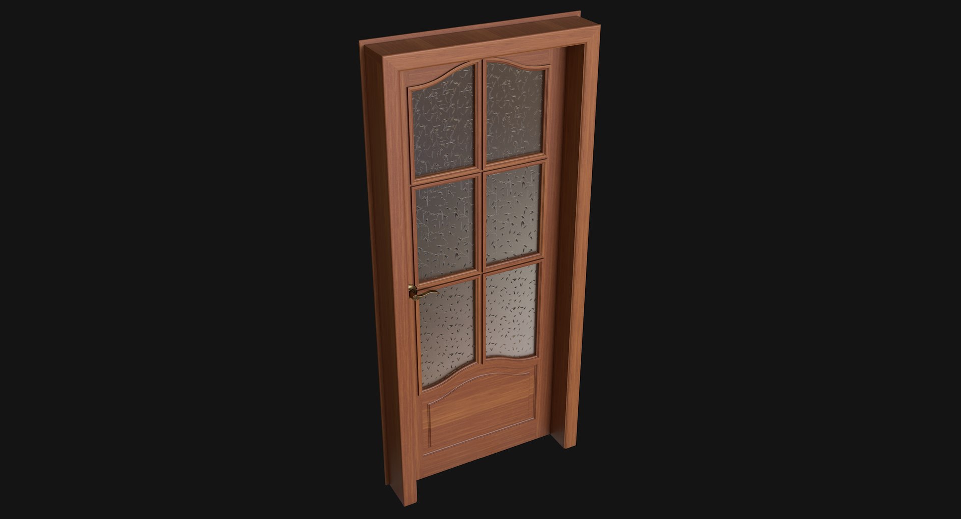 Realistic Wooden Door 3D - TurboSquid 1290313