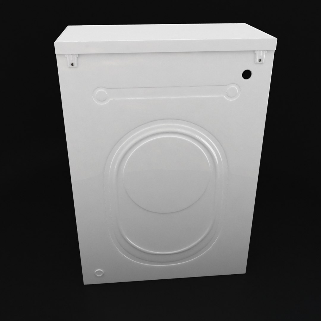 3d model of wash machine indesit