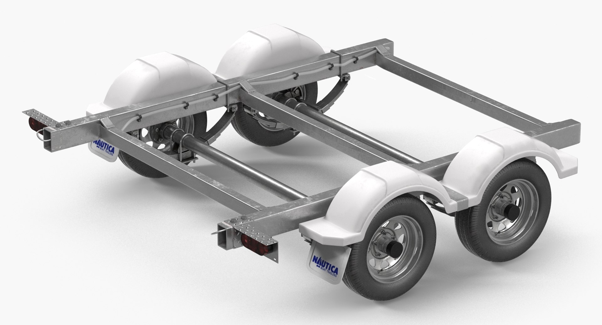 3D Trailer Chassis Model - TurboSquid 1221523