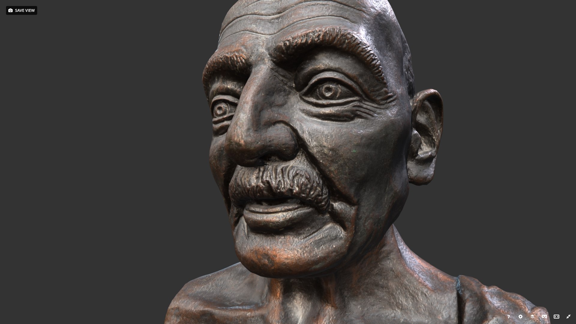 Sculpture Gandhi 3D Model - TurboSquid 1441870