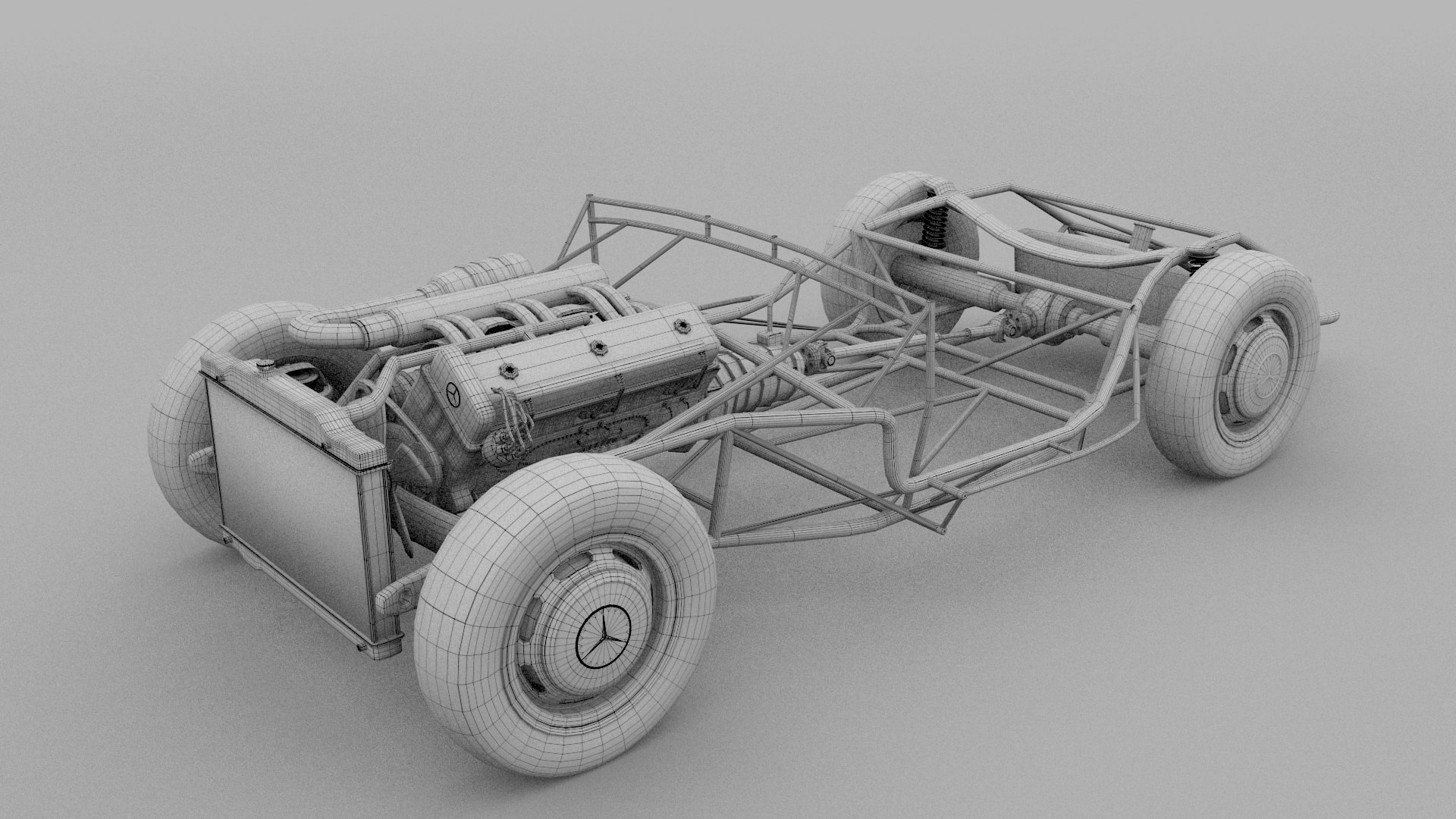 Mercedes 300sl Chassis Obj