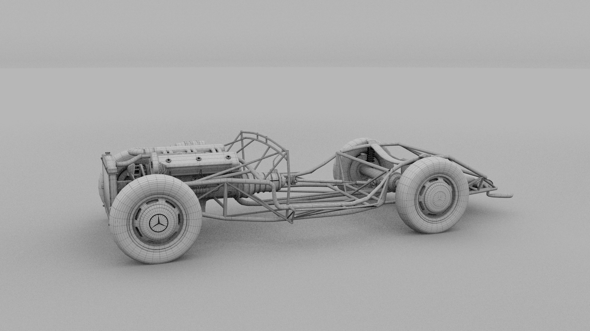 Mercedes 300sl Chassis Obj
