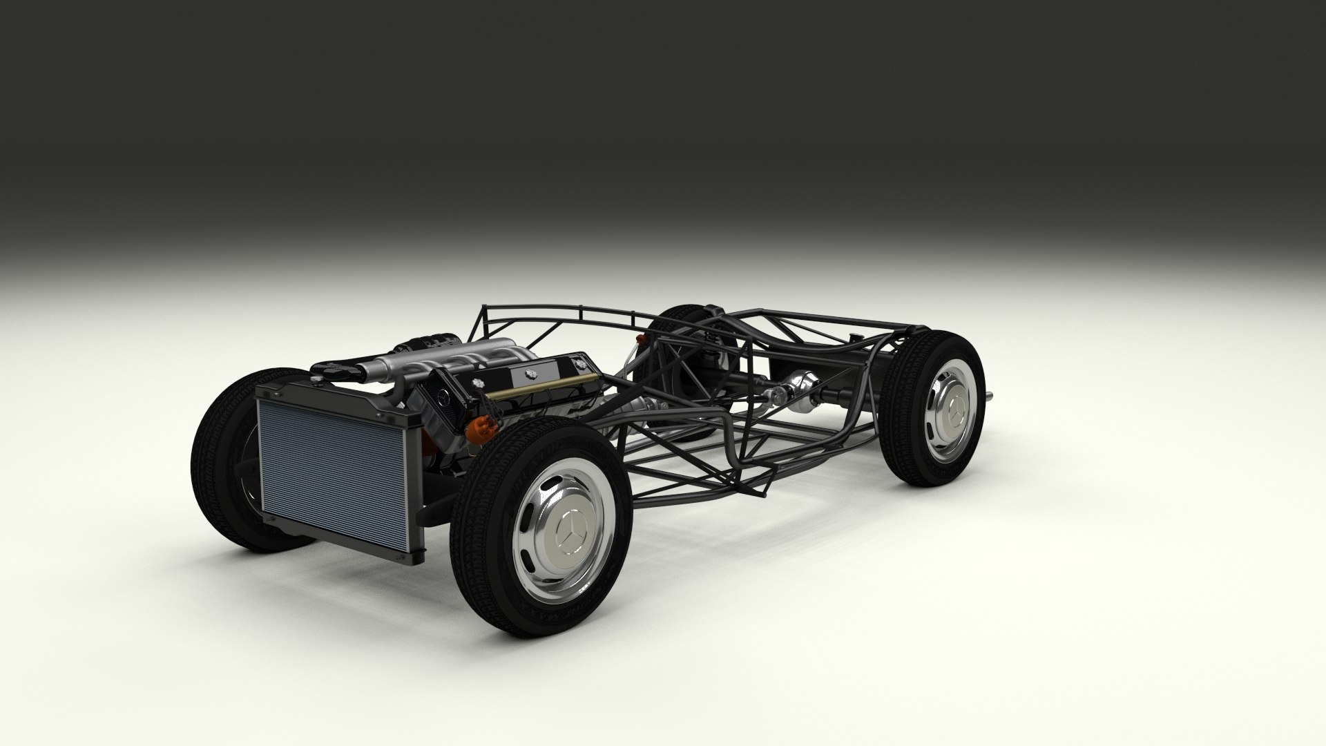 Mercedes 300sl Chassis Obj