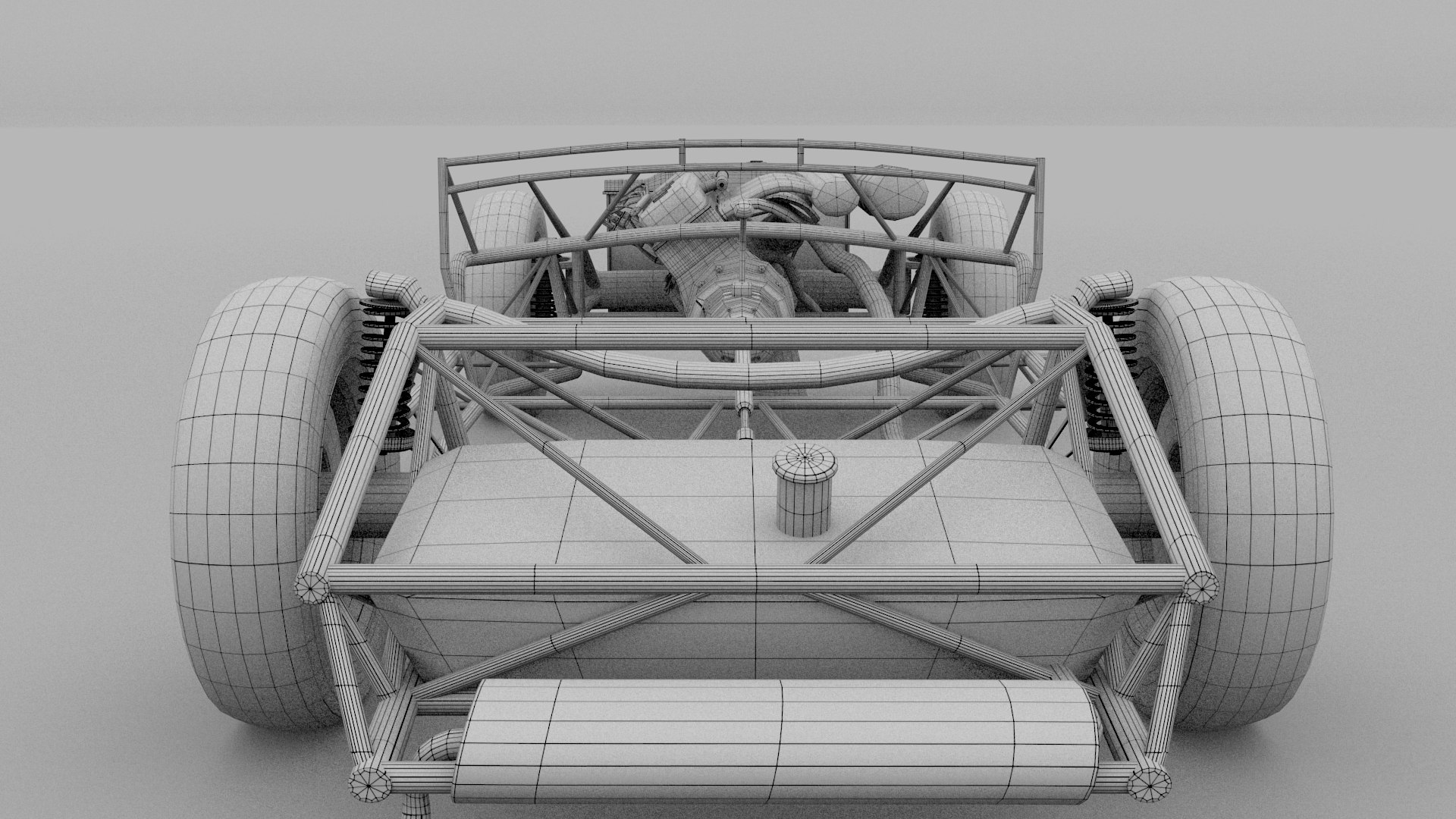 mercedes 300sl chassis obj