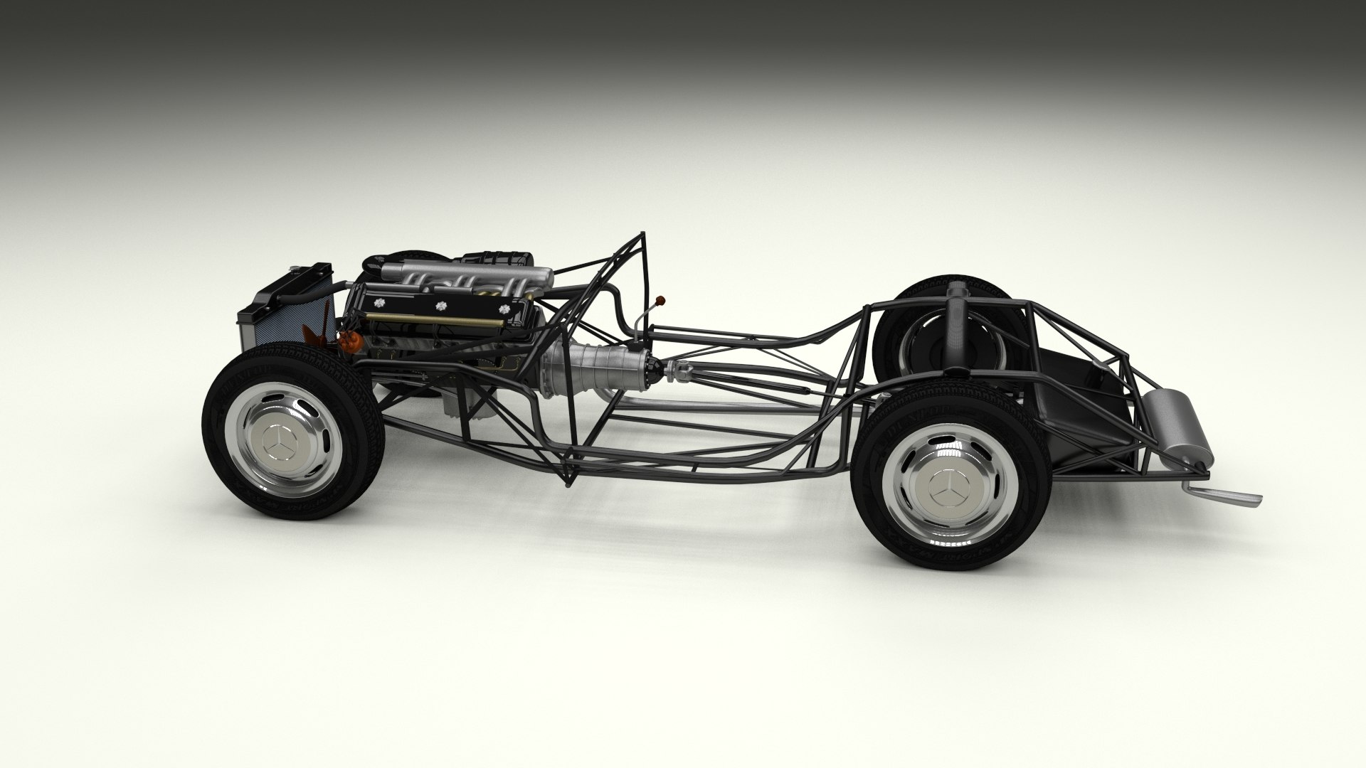 Mercedes 300sl Chassis Obj