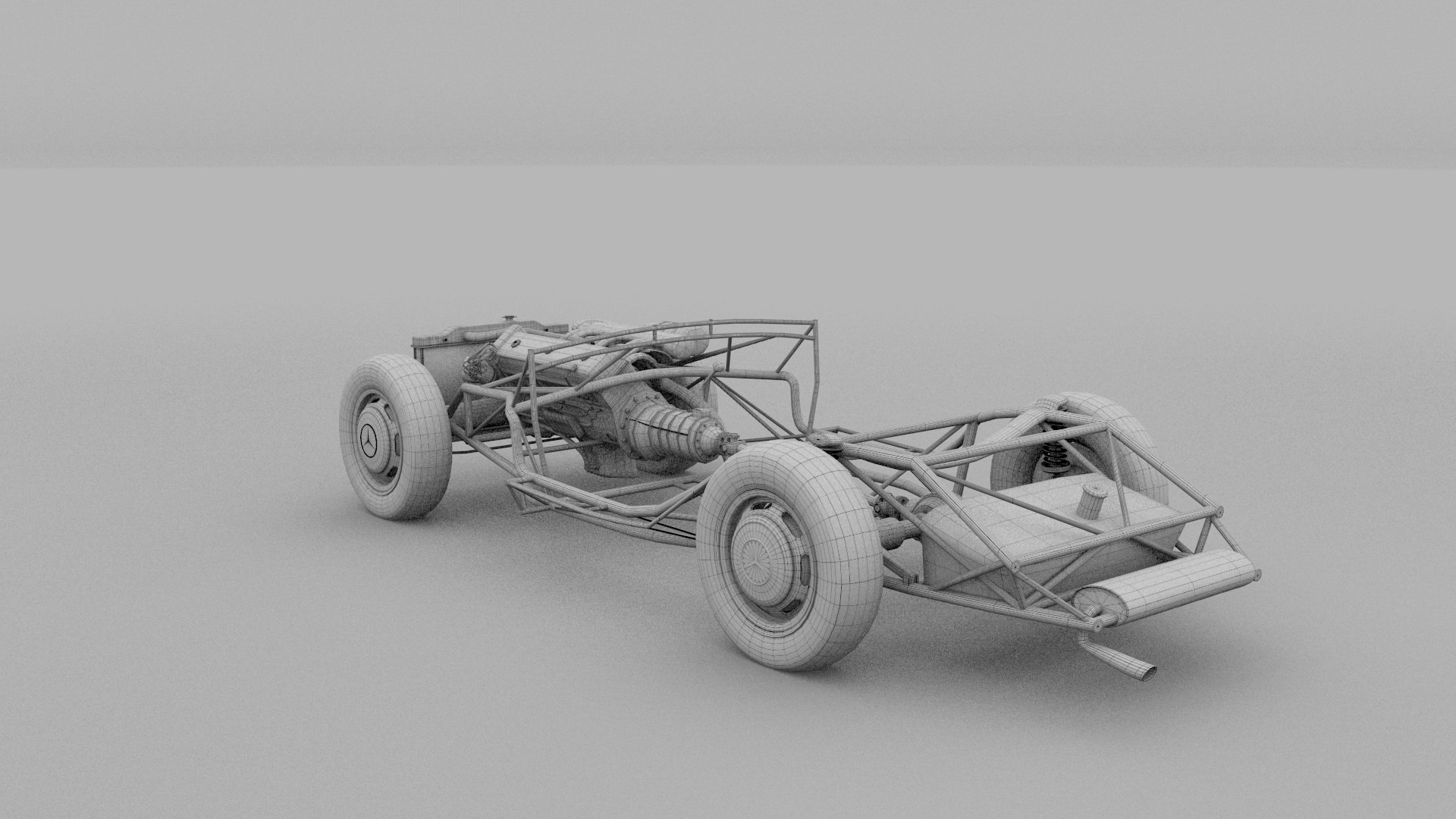 Mercedes 300sl Chassis Obj