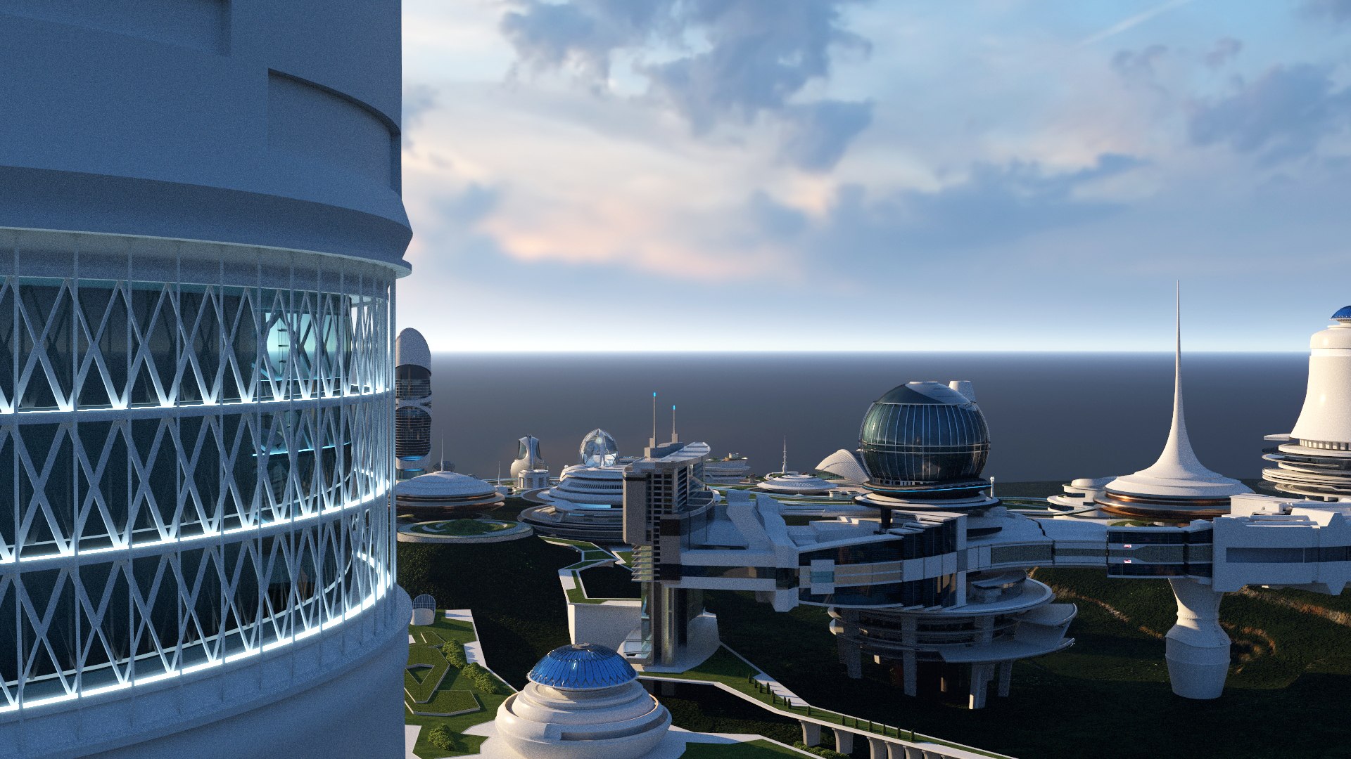 3D Future City Plato - TurboSquid 1990887