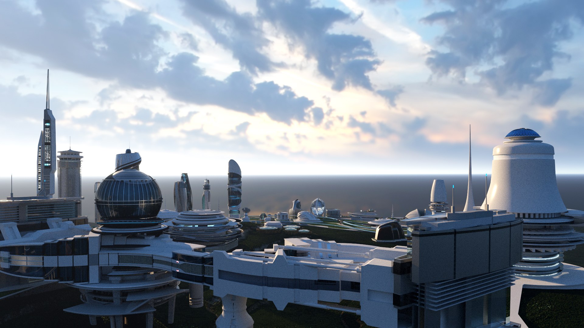 3D Future City Plato - TurboSquid 1990887