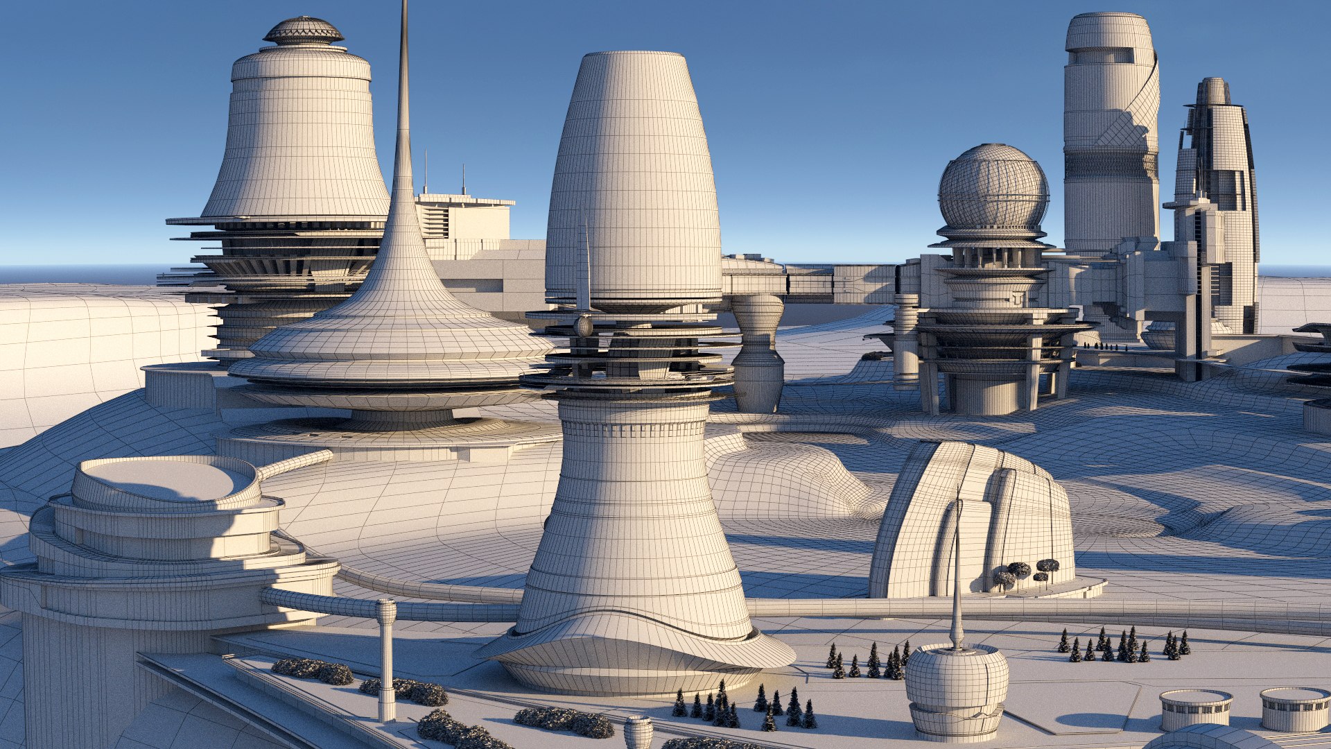 3D Future City Plato - TurboSquid 1990887