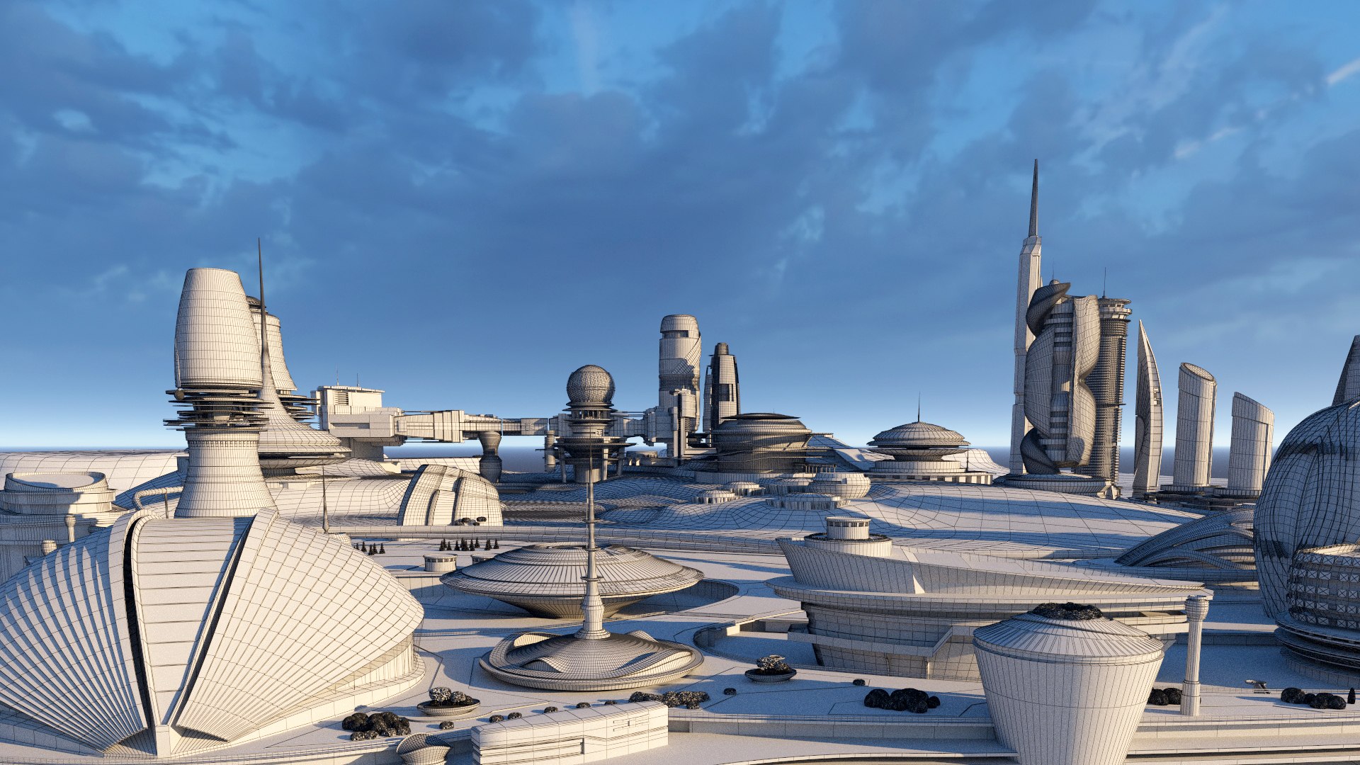 3D Future City Plato - TurboSquid 1990887