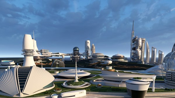 3D Future City Plato - TurboSquid 1990887