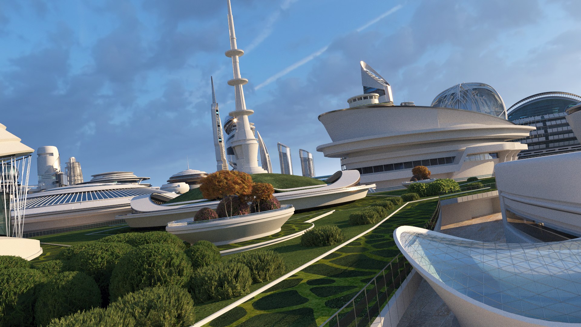 3D Future City Plato - TurboSquid 1990887