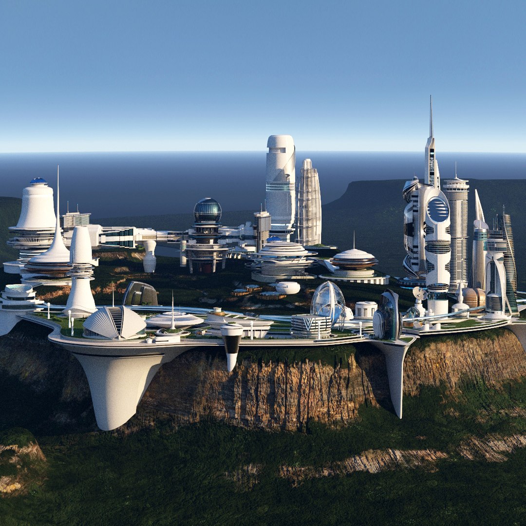 3D Future City Plato - TurboSquid 1990887