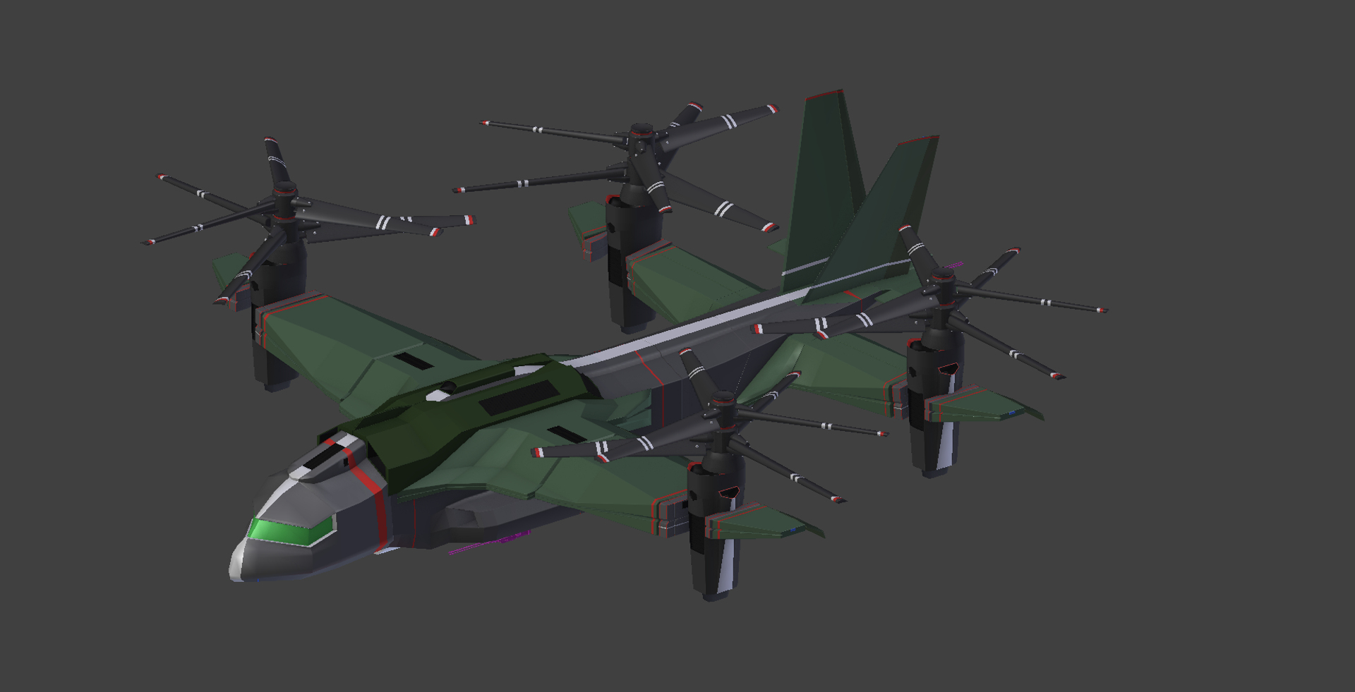 3D model vtol - v48 night - TurboSquid 1251654