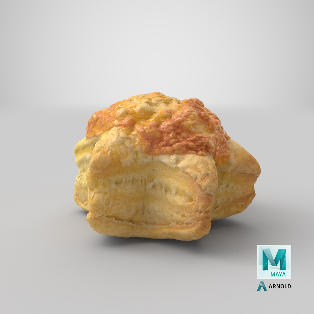 Cheese Puff Pastry Star 01 3D model - TurboSquid 2071860