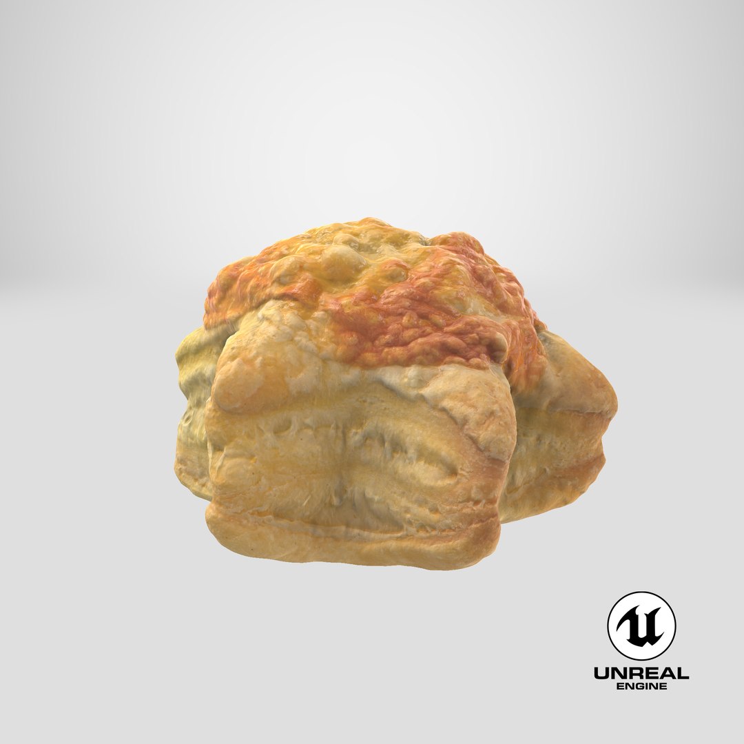 Cheese Puff Pastry Star 01 3D model - TurboSquid 2071860