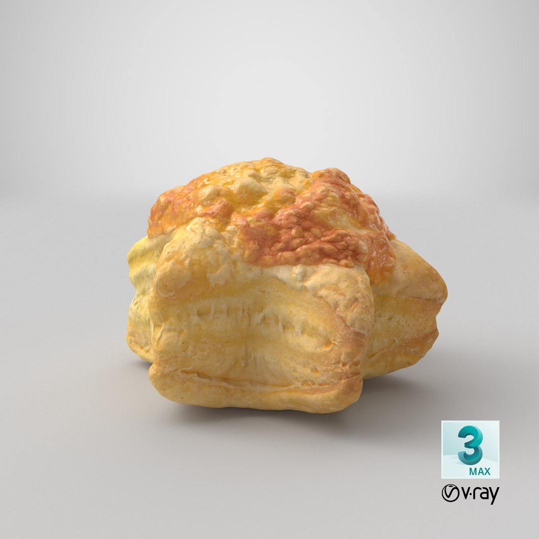 Cheese Puff Pastry Star 01 3D model - TurboSquid 2071860