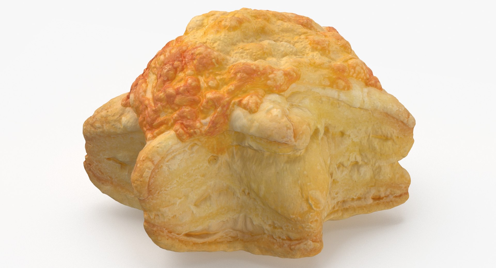 Cheese Puff Pastry Star 01 3D model - TurboSquid 2071860