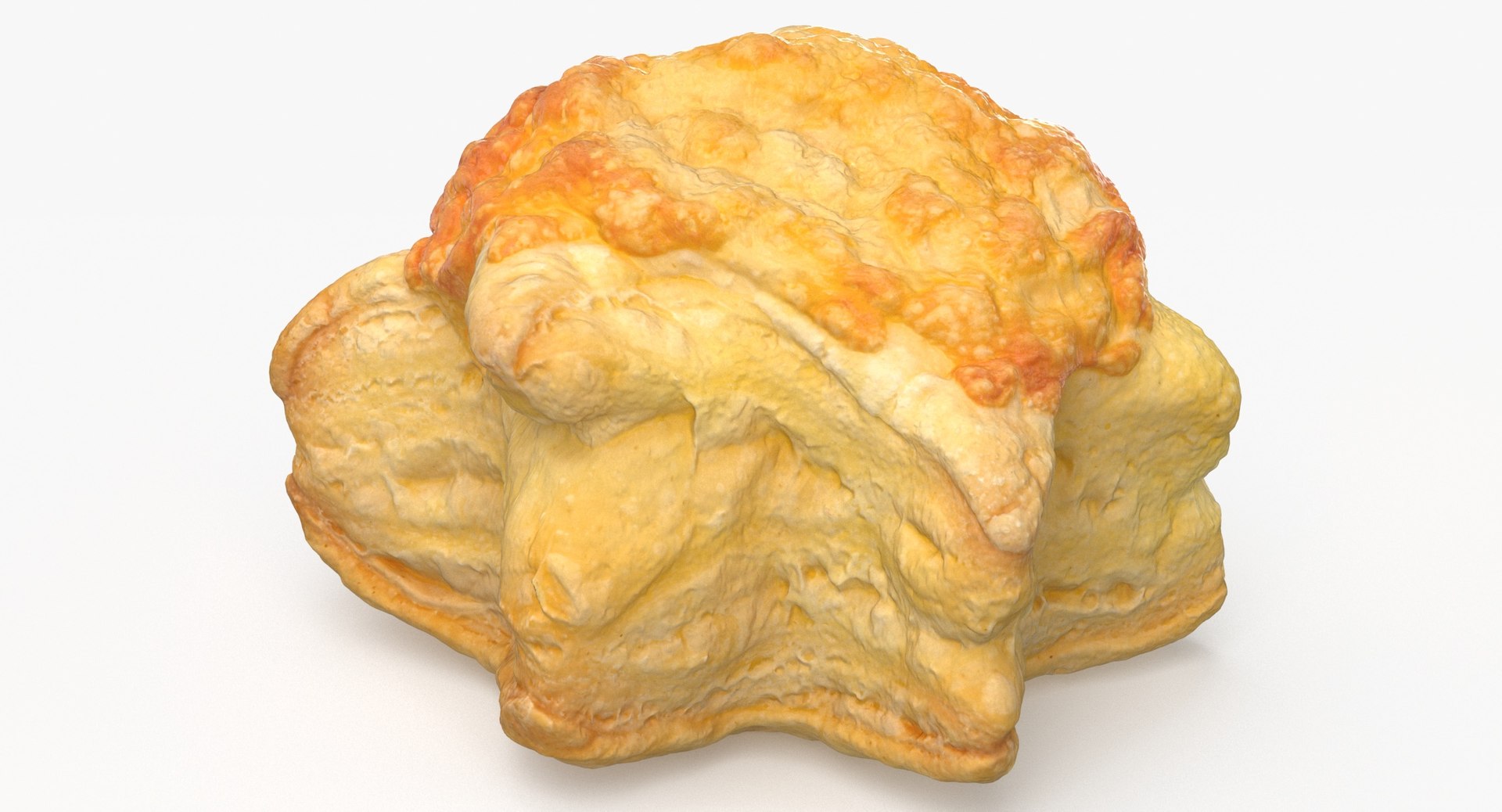 Cheese Puff Pastry Star 01 3D model - TurboSquid 2071860
