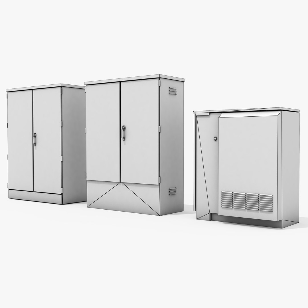 3D Pad Electrical Boxes - TurboSquid 1356967