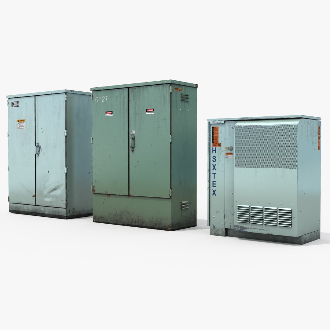 3D Pad Electrical Boxes - TurboSquid 1356967