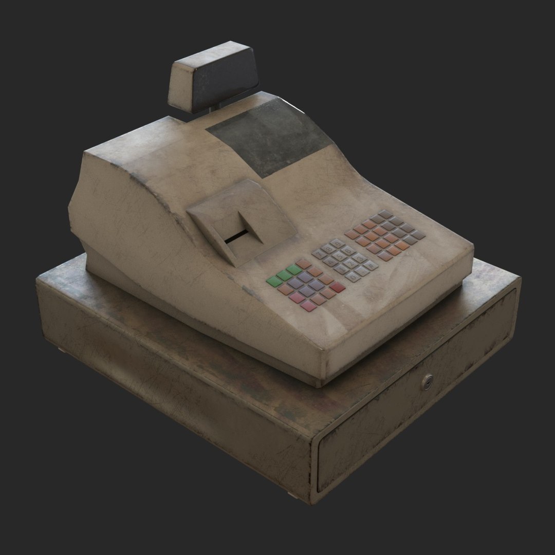 Cash Register Model - TurboSquid 1380944