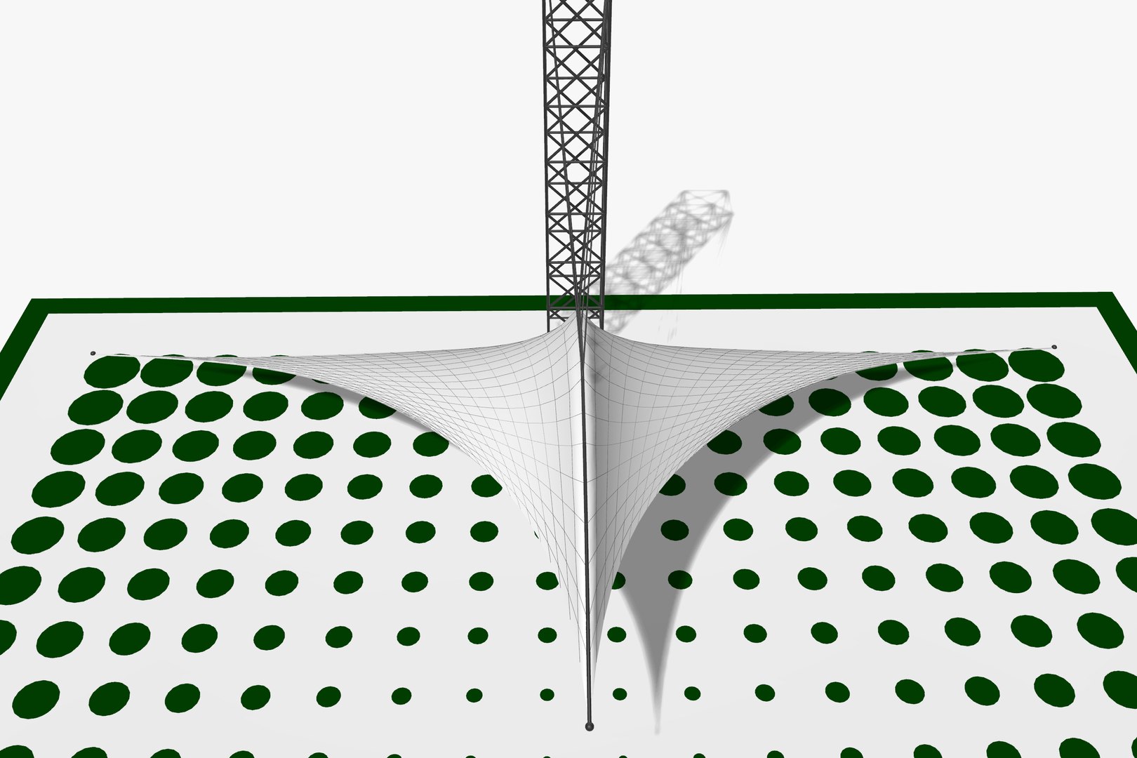 Eagle Membrane Tensile Structure 3D - TurboSquid 1892438
