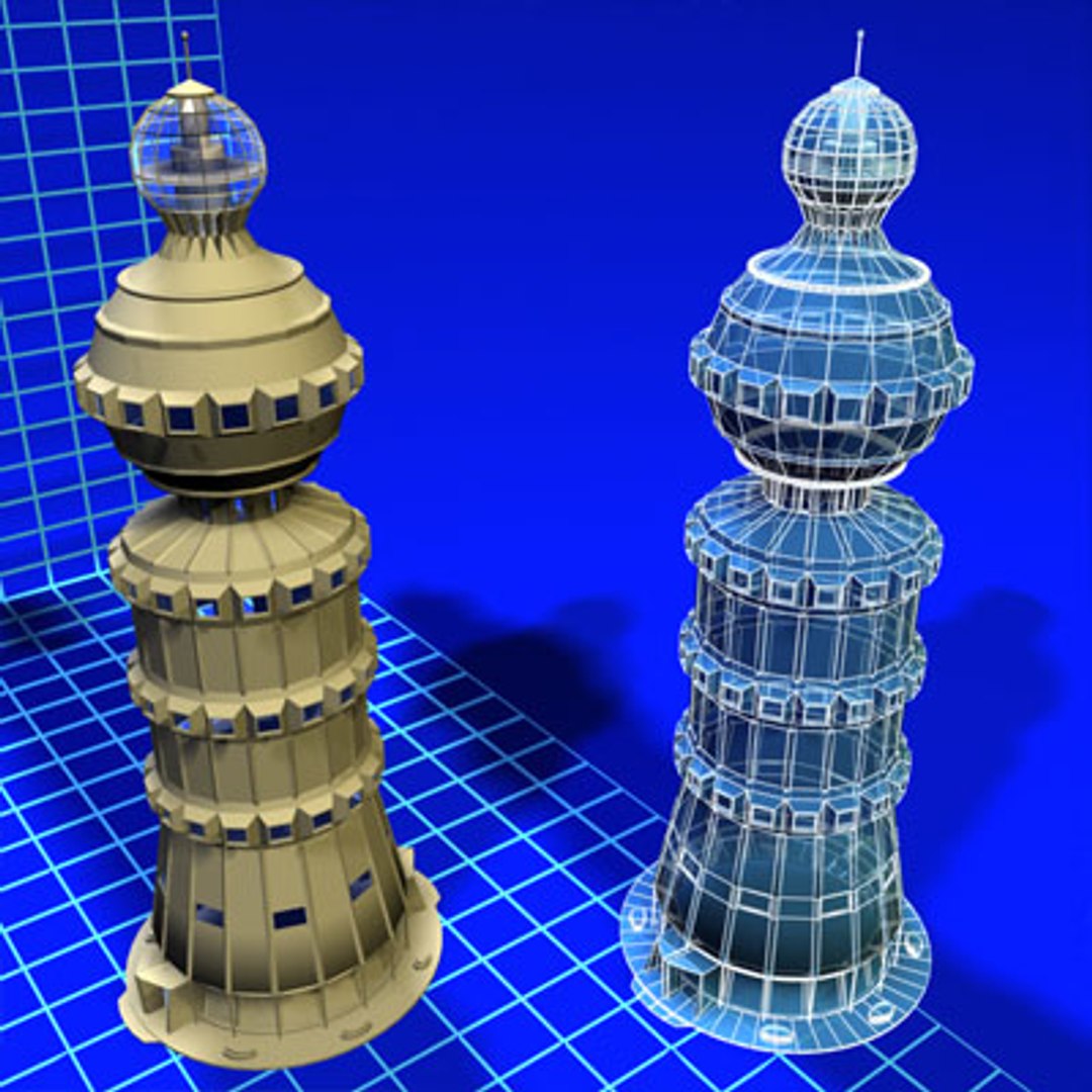 3d Model Sphere Tower 080407 01