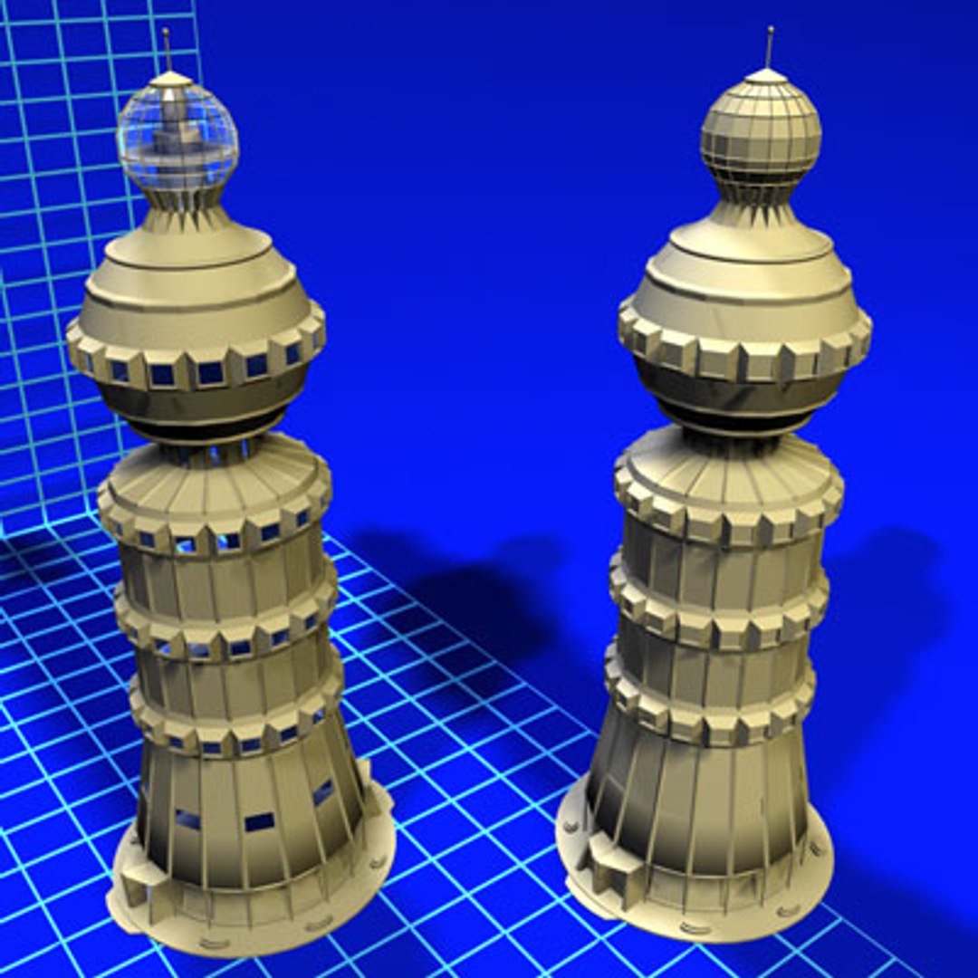 3d Model Sphere Tower 080407 01
