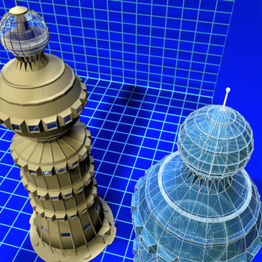 3d Model Sphere Tower 080407 01