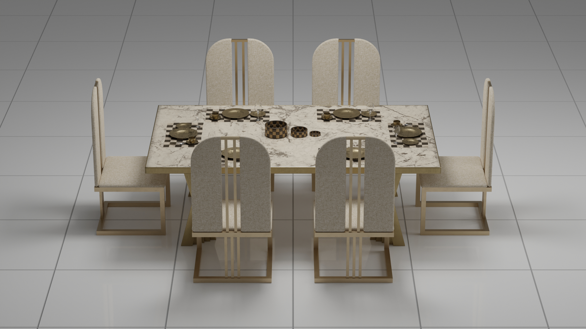 3D Model Dining Table 02 - TurboSquid 2003500