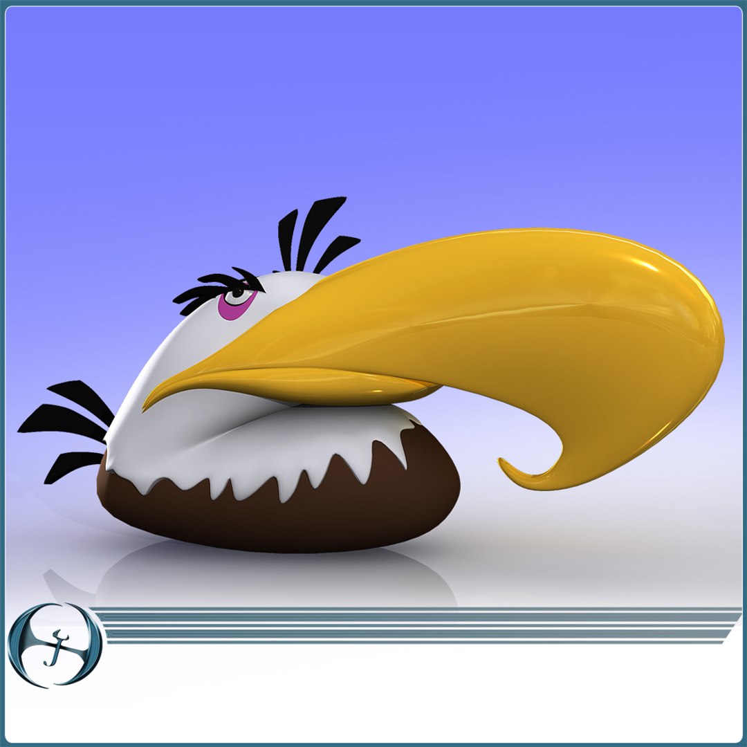 Angry Bird Eagle Obj