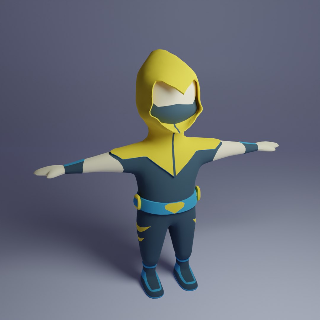 Ninja Low Poly 3D Model - TurboSquid 1884685
