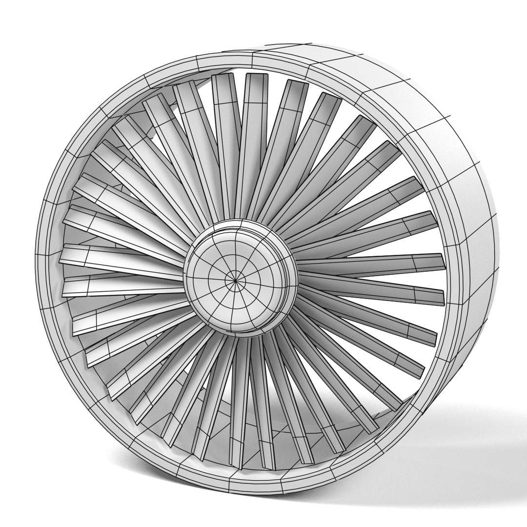 3d large fan model