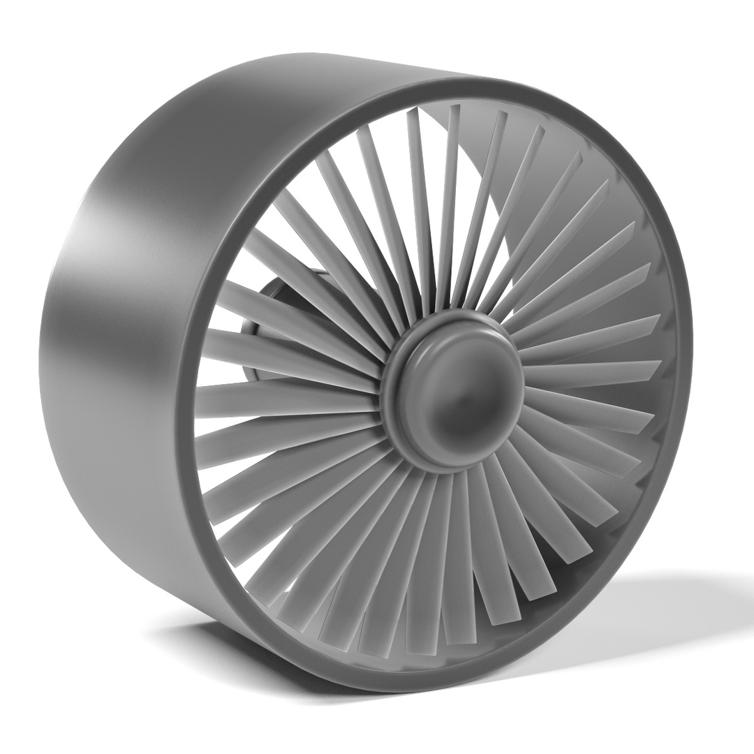 3d large fan model