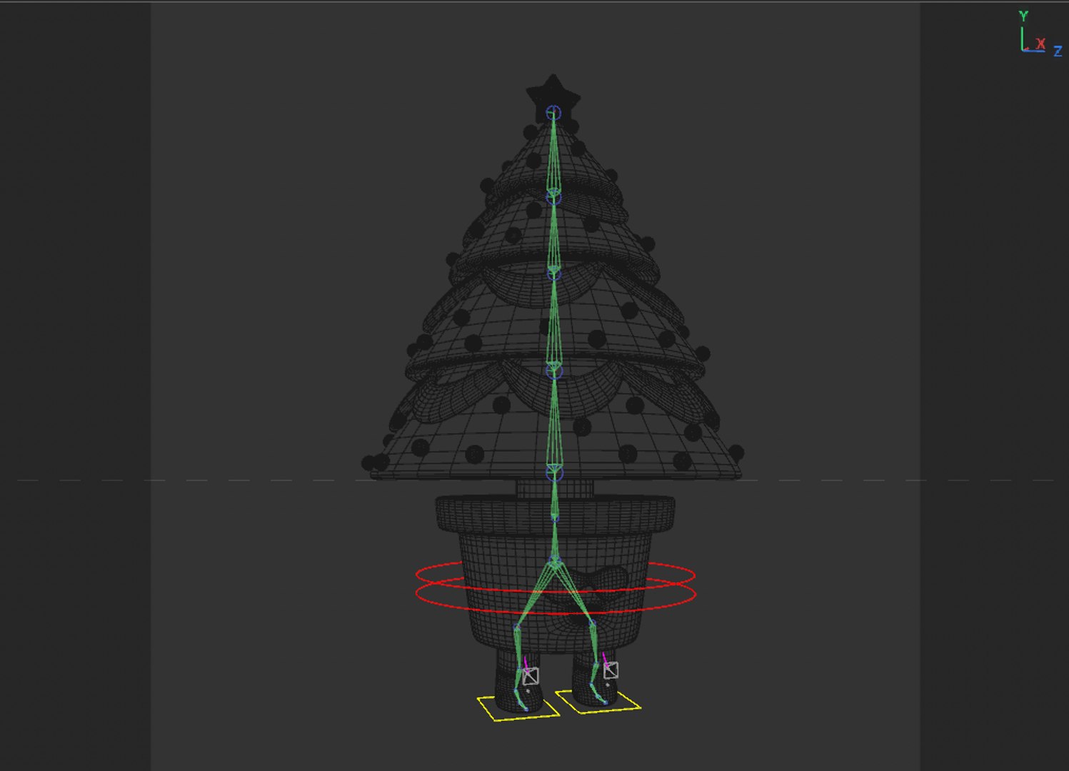 3D Jumping Cartoon Christmas Tree - TurboSquid 2169971