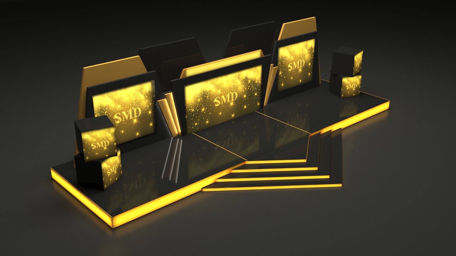 Event Stage Design 3D Model - TurboSquid 2009101