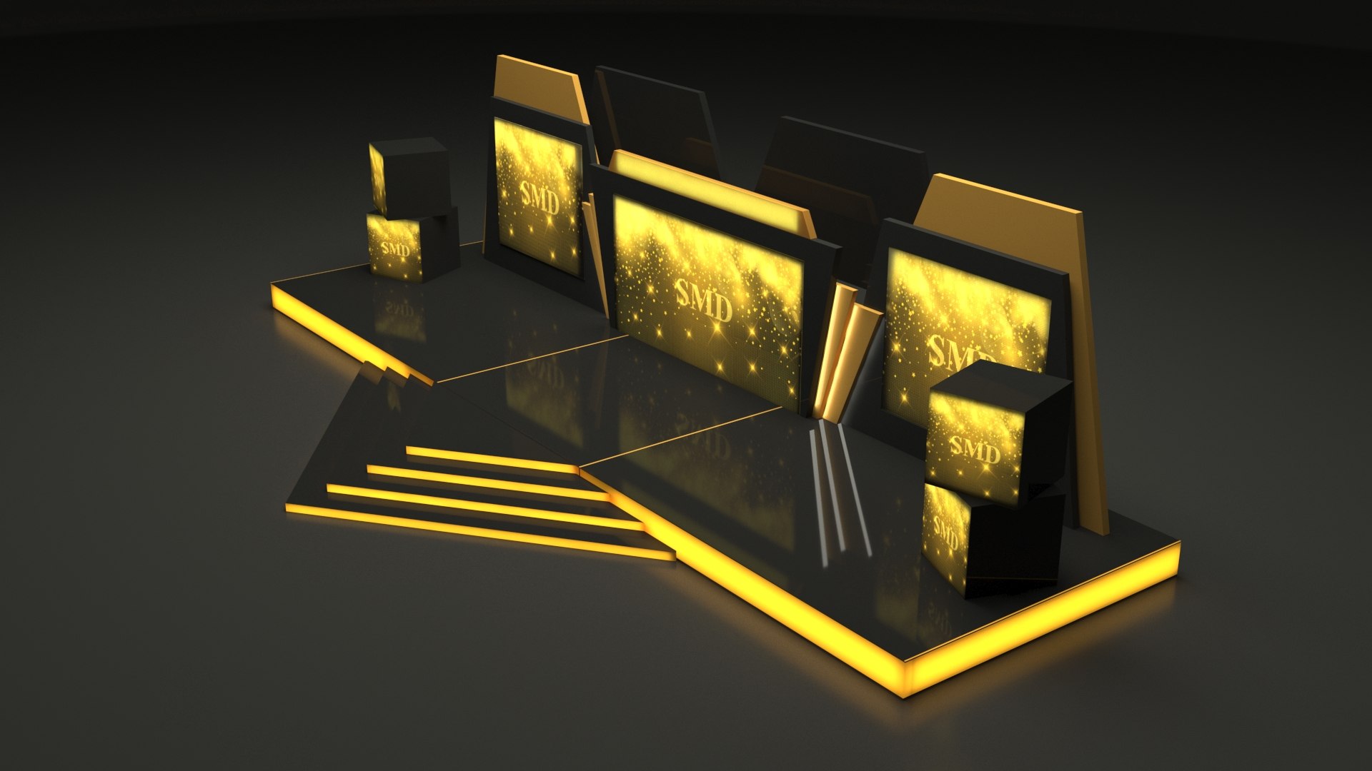 Event Stage Design 3D Model - TurboSquid 2009101