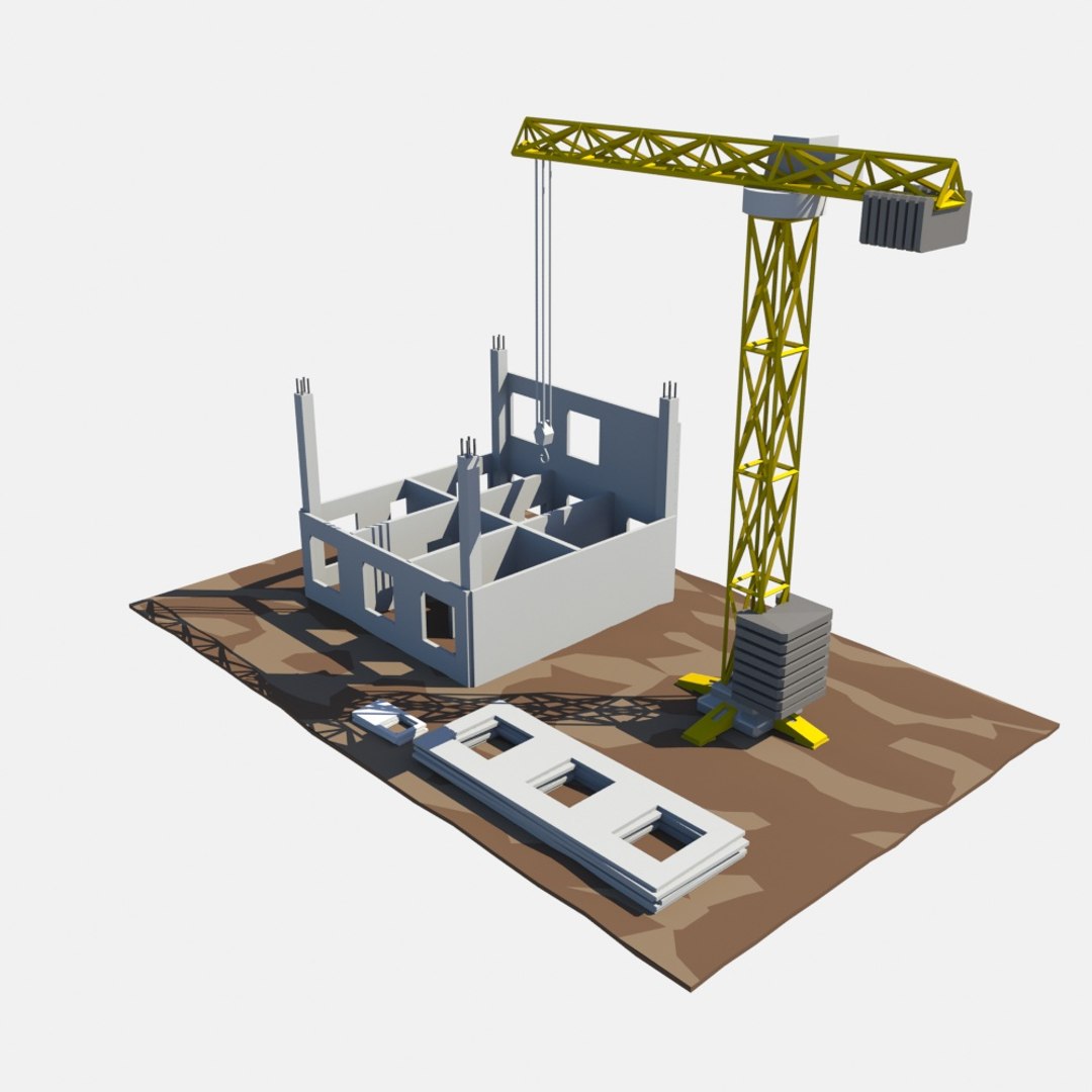3D Model Building Krane - TurboSquid 1174444