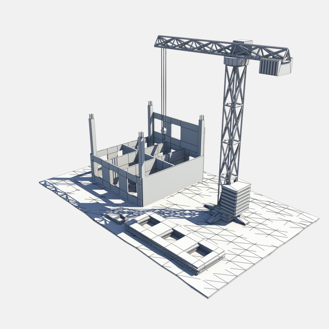 3D Model Building Krane - TurboSquid 1174444