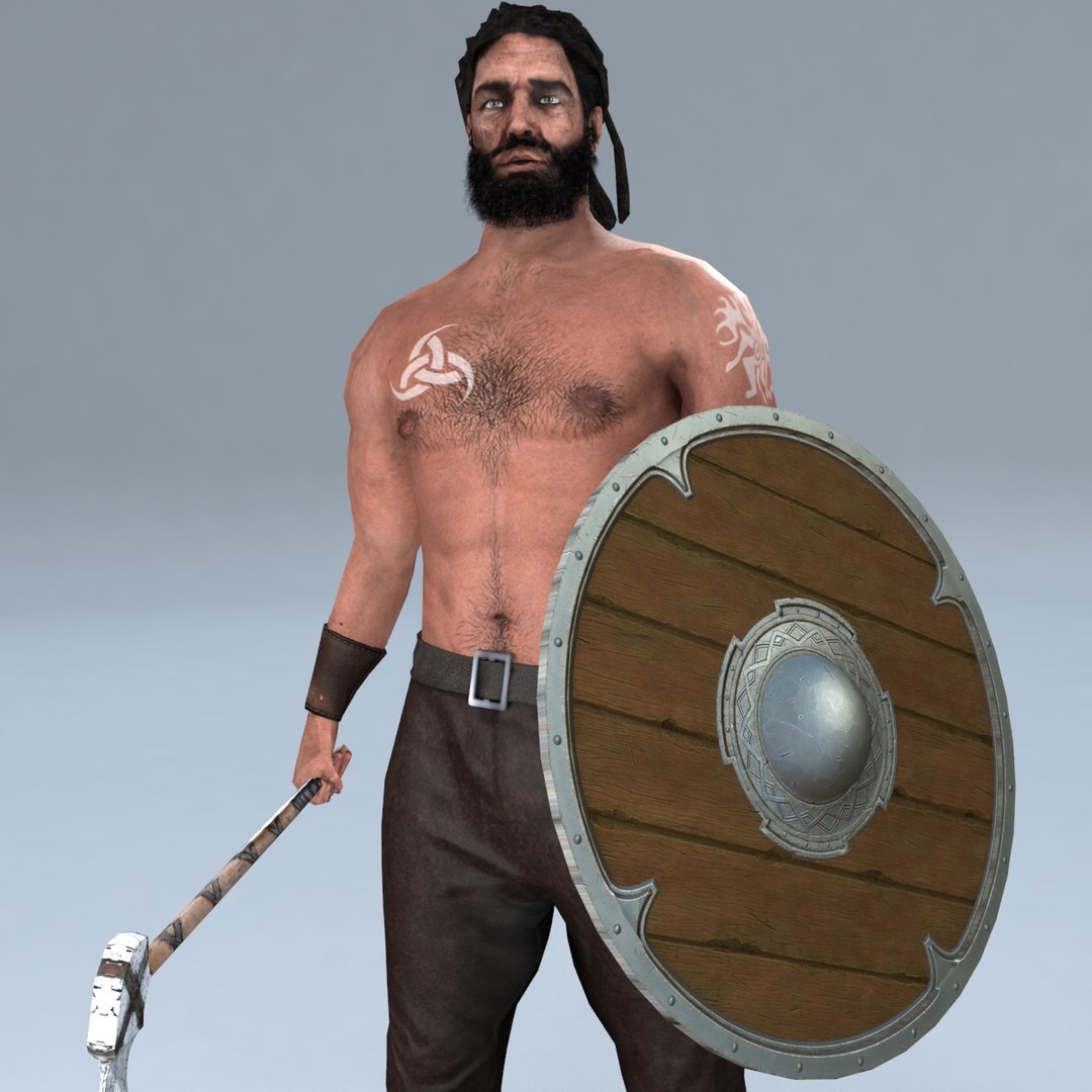 3D Rigged Viking Model - TurboSquid 1502208
