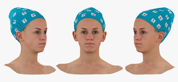 Rhea human head chin 3D model - TurboSquid 1646585