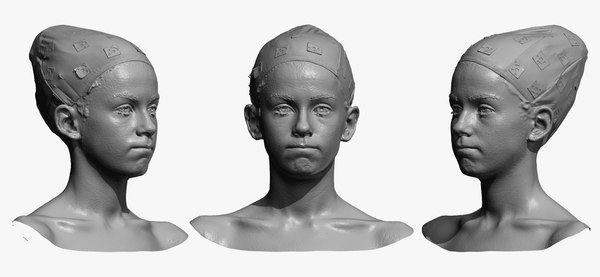 Rhea human head chin 3D model - TurboSquid 1646585