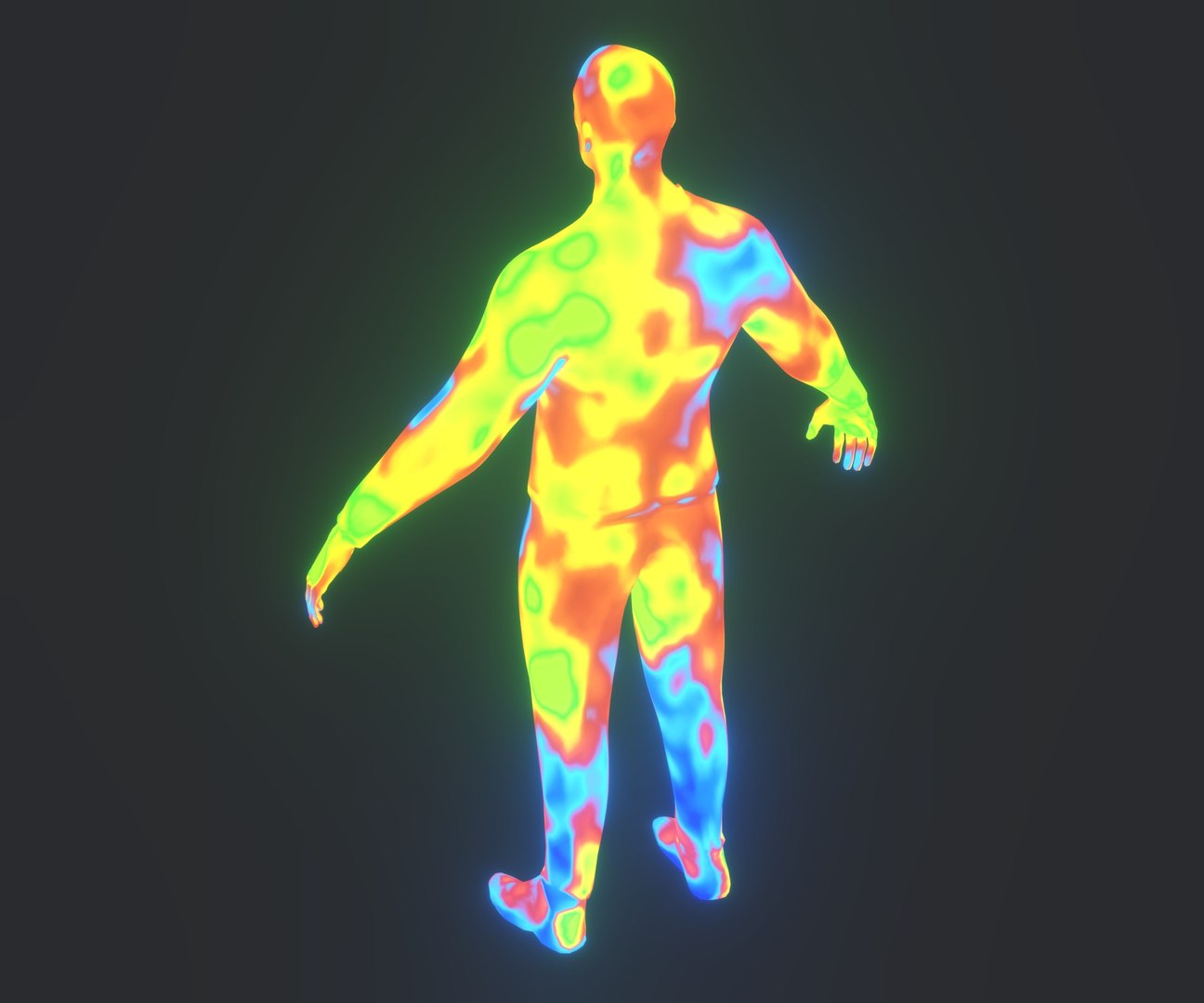 3D thermal image heatmap male - TurboSquid 1692675