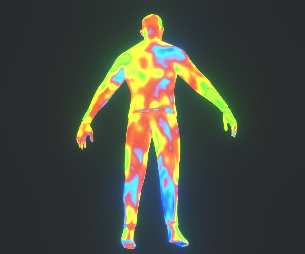 3D thermal image heatmap male - TurboSquid 1692675