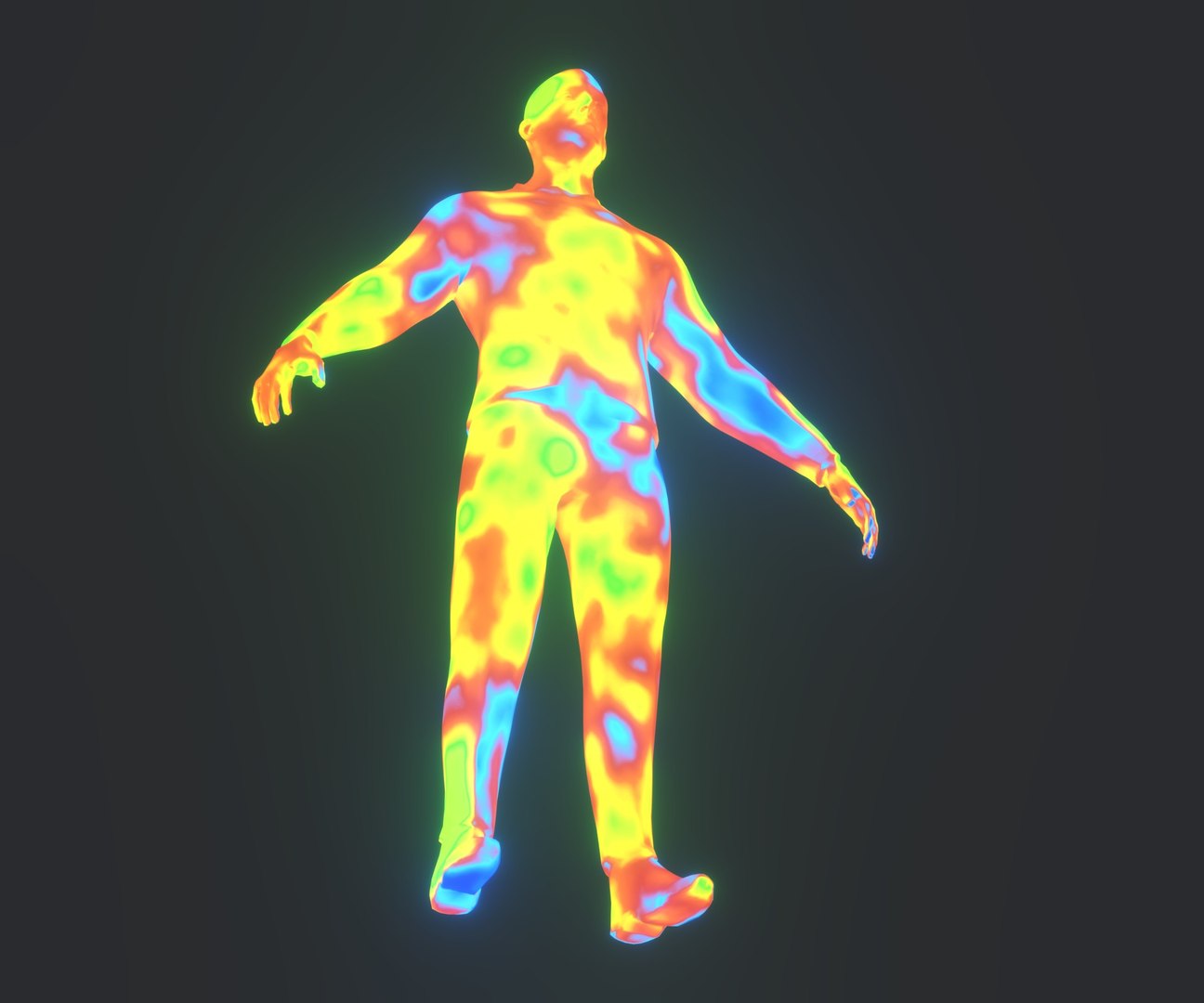 3D thermal image heatmap male - TurboSquid 1692675