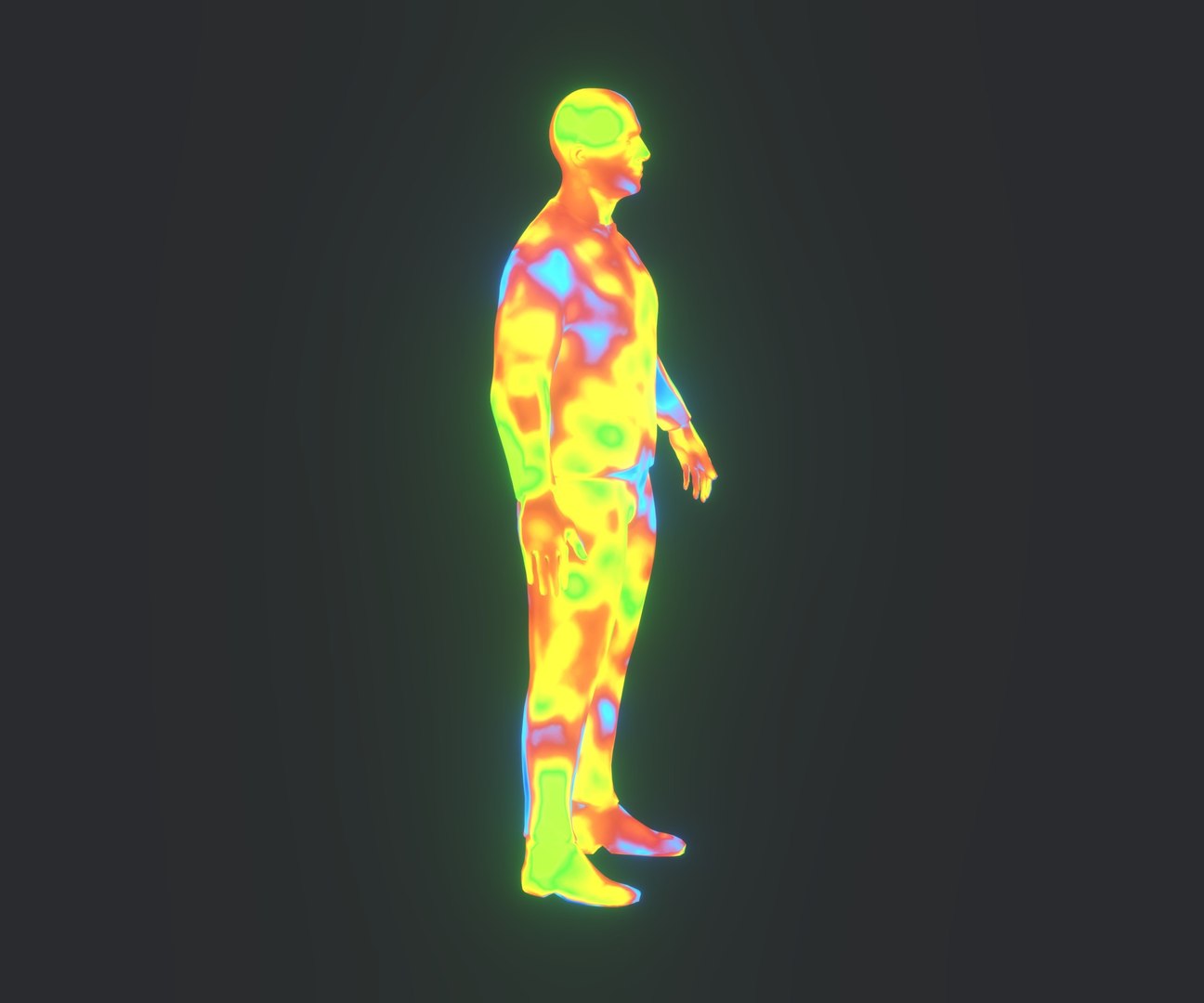 3D thermal image heatmap male - TurboSquid 1692675